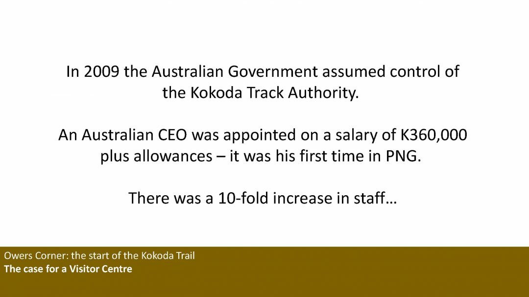 Case for a Visitor's Centre at Owers Corner - Adventure Kokoda Blog